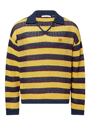 DAILY PAPER V-neck Crochet-knit Sweater - Multi