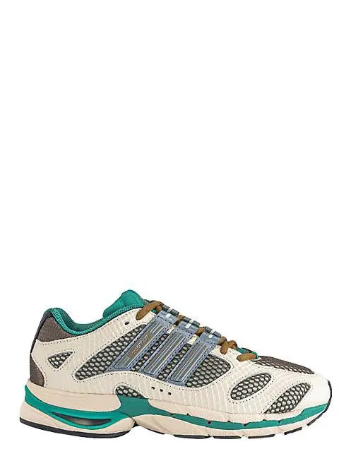 Adidas Adistar Mesh And Faux-leather Trainers - Lingrn Tegrme Trugrn