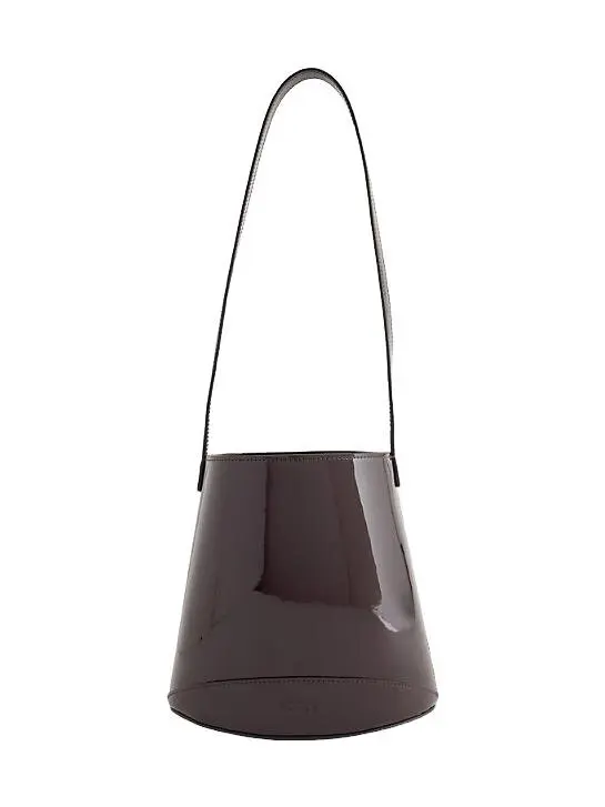 NEOUS Pardalis Leather Bucket Bag - Dark Chocolate