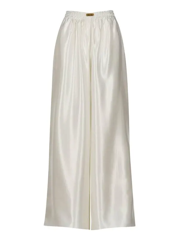 VAZAF Full Moon Wide Leg Pants - White