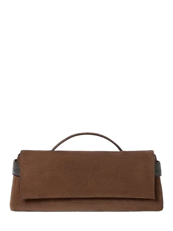 Brunello Cucinelli Leather Clutch - Beige
