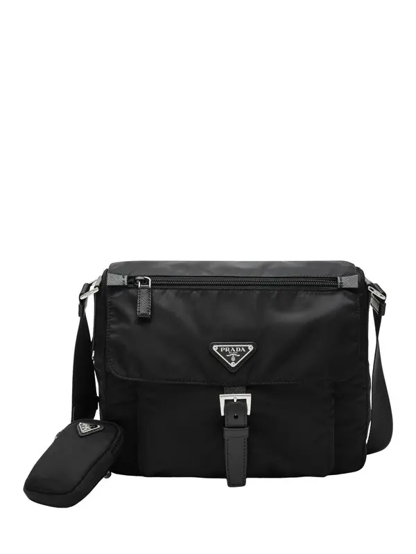 Prada Re-nylon Crossbody Bag - Black