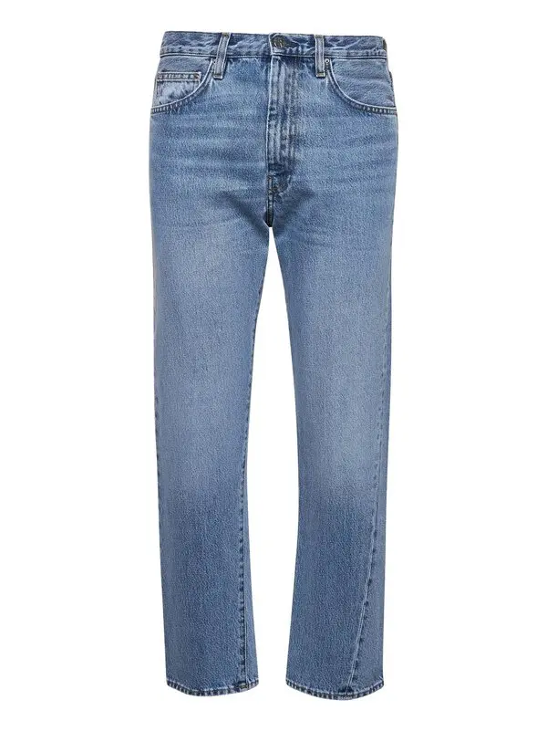 TOTEME Light Blue Denim Twisted Jeans - Multicolor