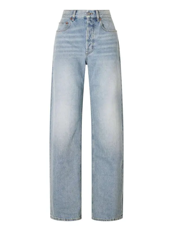 Saint Laurent Neo 90s High-rise Straight-leg Jeans - Blue