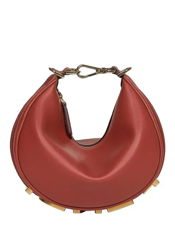 Fendi Brown Leather Hobo Bag - Multicolor