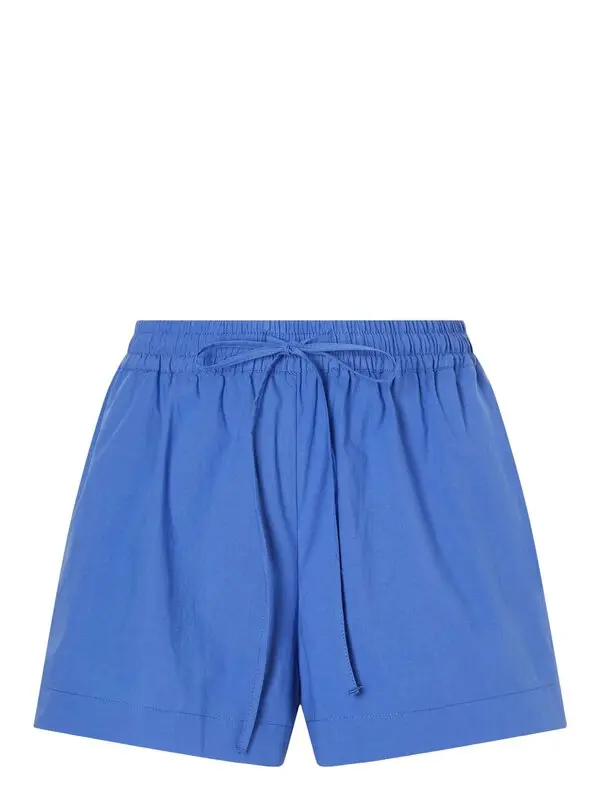 Matteau Organic Cotton-poplin Shorts - Blue