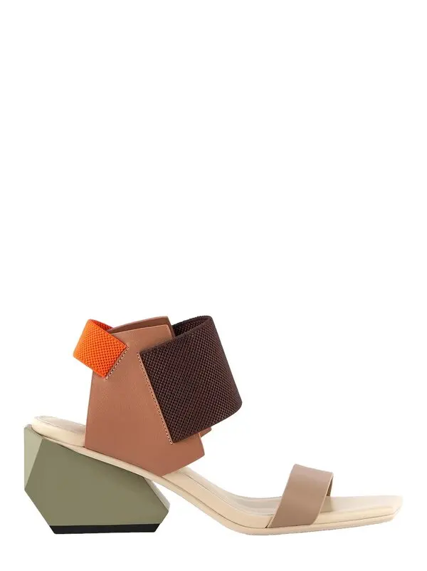 United Nude Ricky Sandal Mid - Green/brown