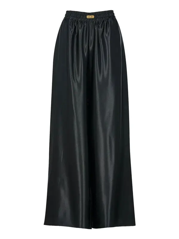 VAZAF Full Moon Wide Leg Trousers - Black