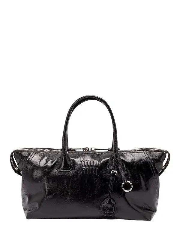 Miu Miu Shiny Leather Top Handle Bag - Multicolor