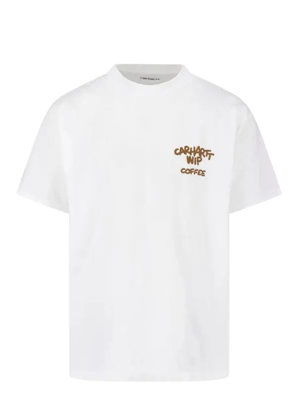 Carhartt Work In Progress T-shirt "coffee Break - White