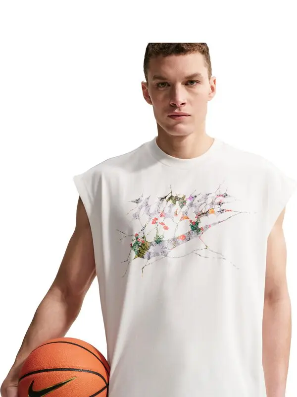 Nike Standard Issue Dri-fit Sleeveless Basketball Top - White