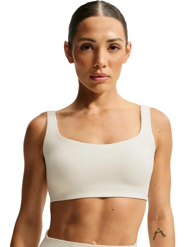 Nike Skims Matte Scoop-neck Bra - White