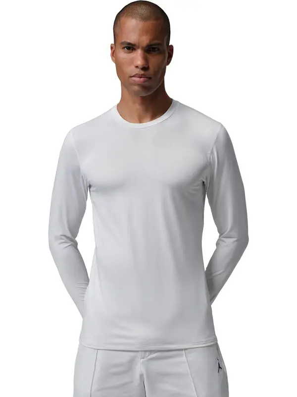 JORDAN Sport Dri-fit Long-sleeve Base Layer Golf Top - White