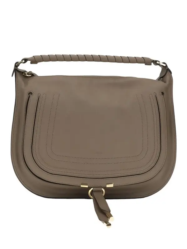Chloé Marcie Shoulder Bag - Beige