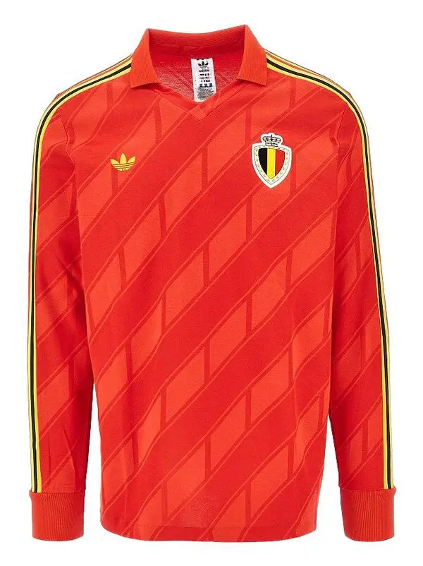 ADIDAS ORIGINALS Long-sleeved Belgium 26 Home Shirt - Red