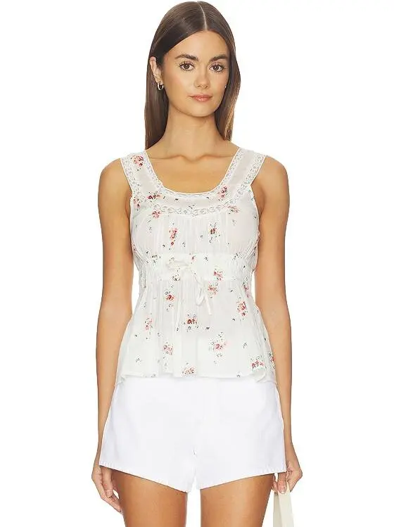 Tularosa Embroidered Floral Top - Multi