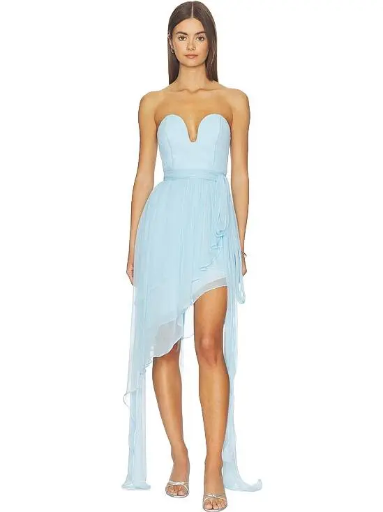 Amanda Uprichard Aurelia Maxi Dress - Pacific