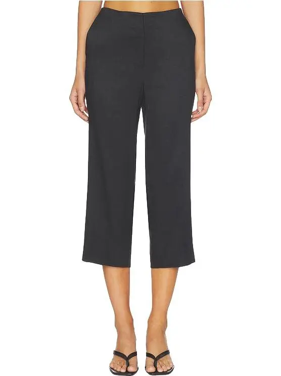 Theory Slit Capri Pants - Black