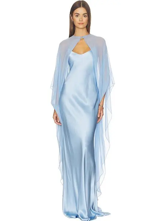 THE SEI Bias Slip With Cape - Icy Blue