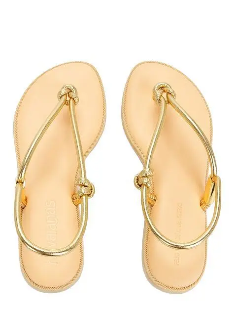 Havaianas Metallic Knot Thong Sandals - Peach