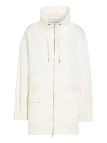 Peserico Ivory Polyester Windbreaker - White
