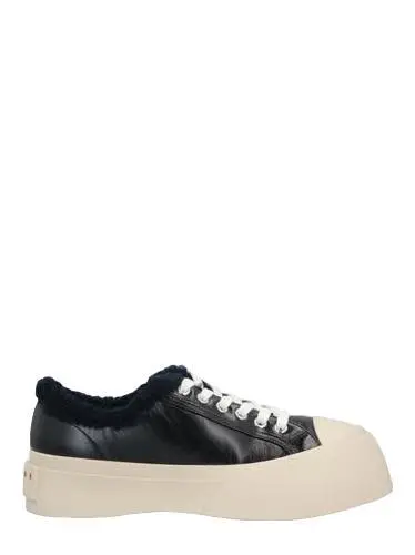 Marni Leather Flatform Sneakers - Black