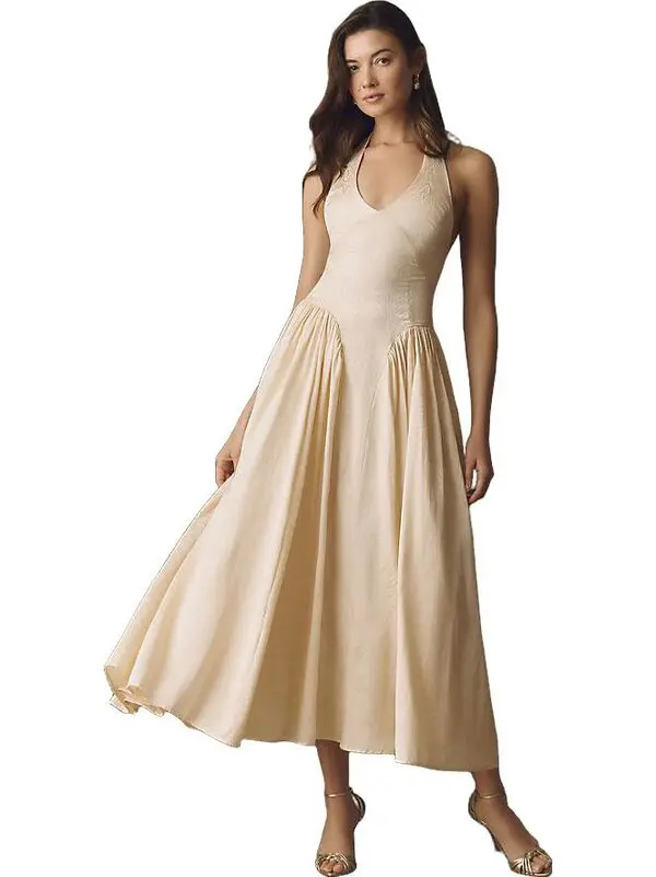 HUTCH Alara Dress - Light Yellow