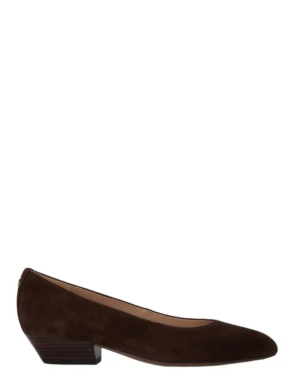 Ralph Lauren Weslee Suede Ballet Flat - Chestnut Brown