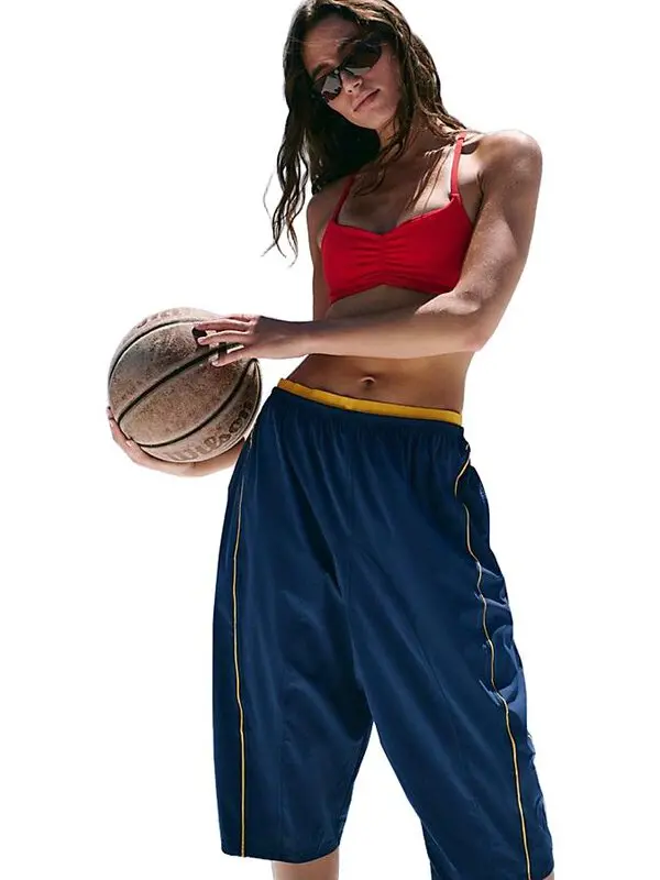 Free People Mid Field Pants - Midnight Navy Combo