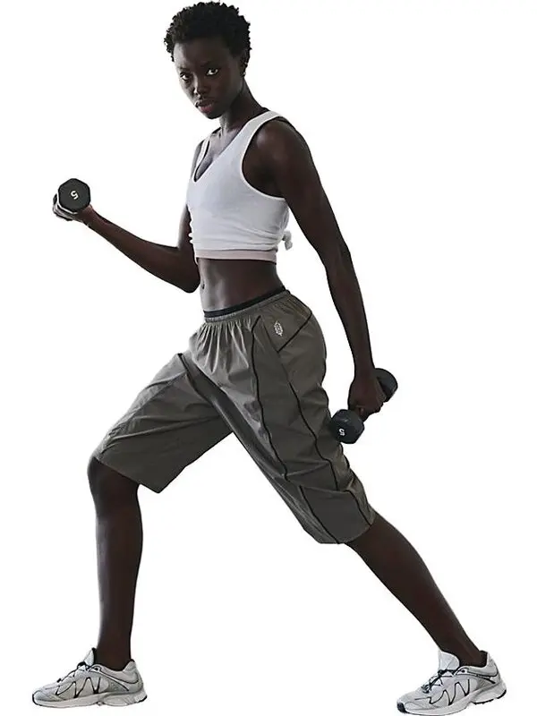 Free People Mid Field Pants - Pewter Combo