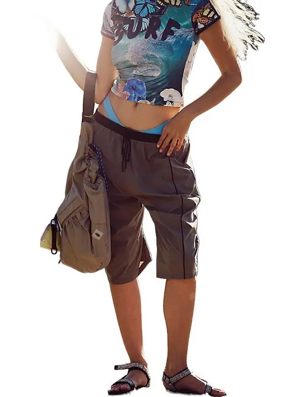 Free People Mid Field Pants - Pewter Combo