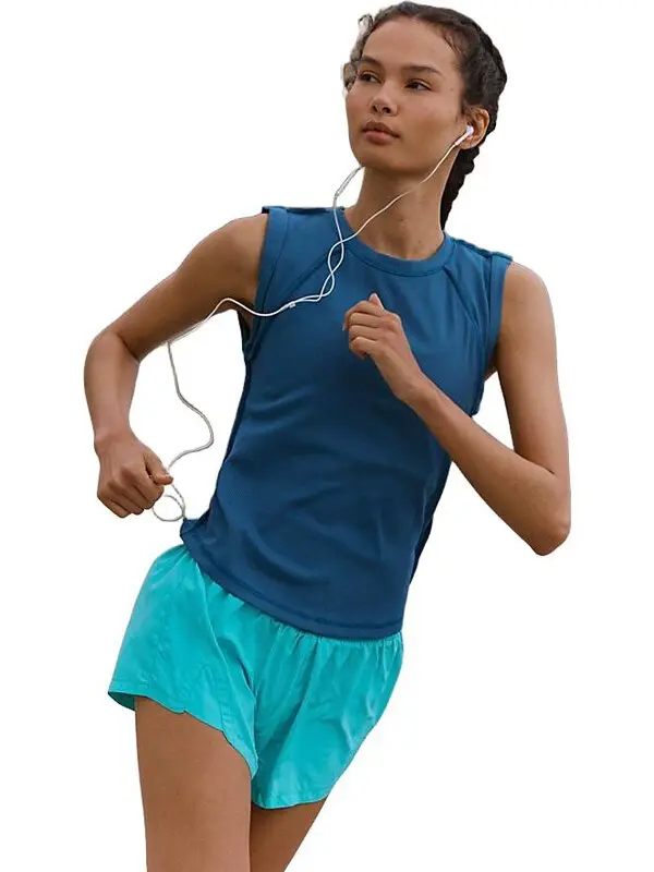 Free People Love My Twist Muscle Tank - Riptide