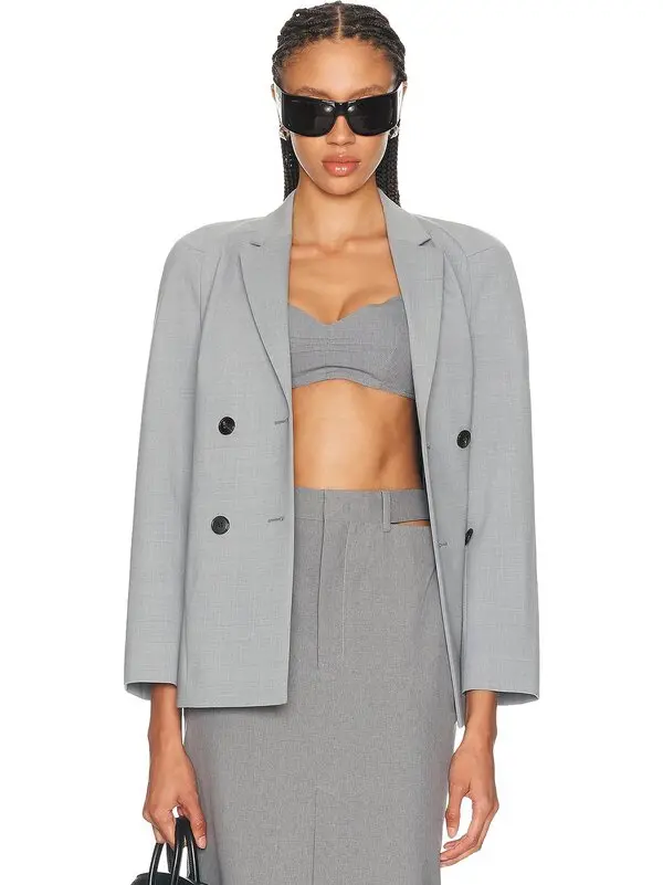 Dries Van Noten Bonna Double-breasted Jacket - Grey