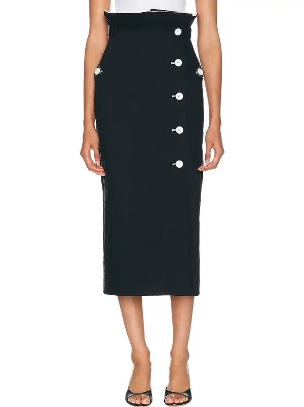 Adam Lippes Finch Skirt - Black
