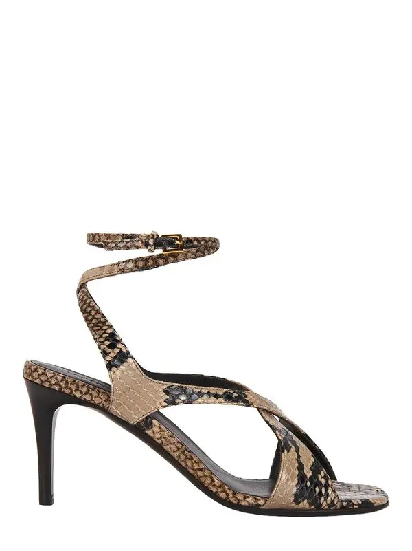 Khaite Liria Ankle Strap 75 Sandal - Taupe