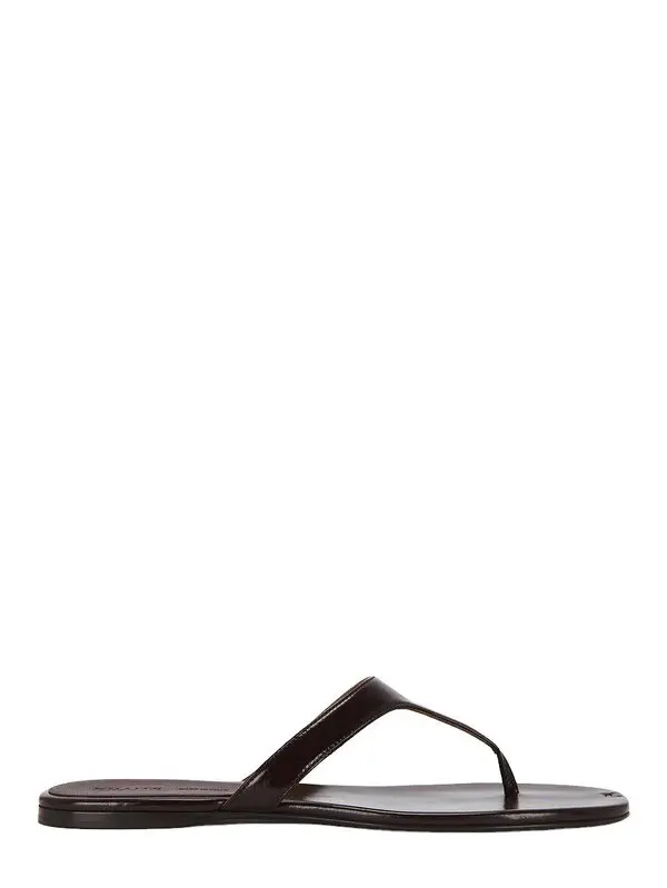 Khaite Archer Thong Sandal - Bordeaux