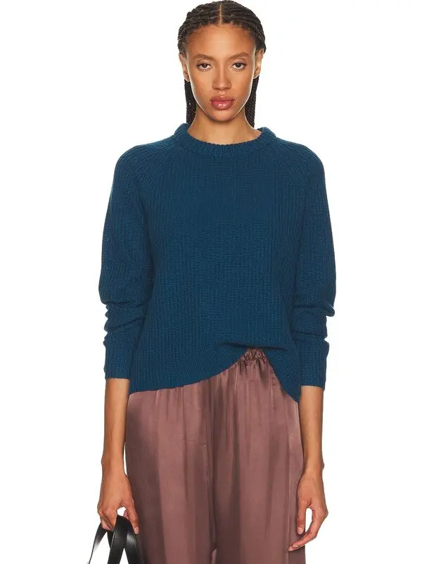Jenni Kayne Cashmere Fisherman Sweater - Ocean