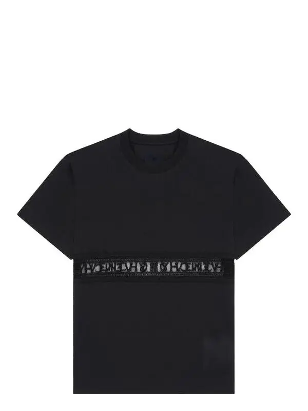 Givenchy Lace Webbing T-shirt - Black
