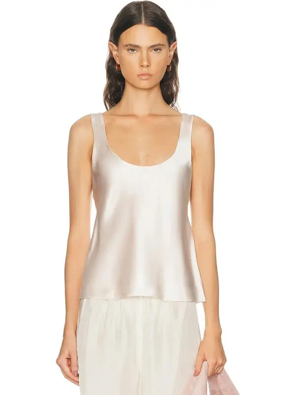 EAVES Nico Silk Tank - Blush