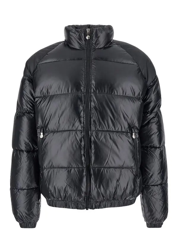 Pyrenex Long-sleeved Down Jacket With Logo Detail - Black