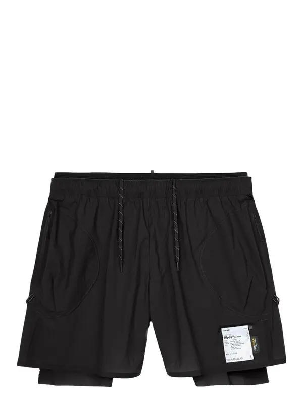 Satisfy Elastic Waist Ripstop Shorts - Black