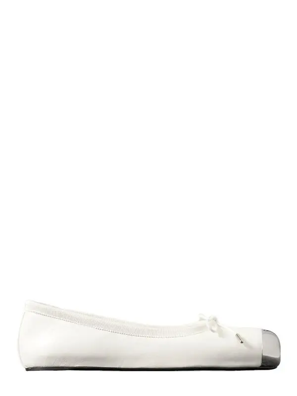 Alexander McQueen Logo Ballet Flats - White