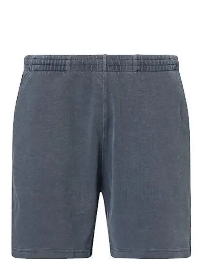 Carhartt Work In Progress Logo Patch Cotton Sweatshirt Shorts - Carbon