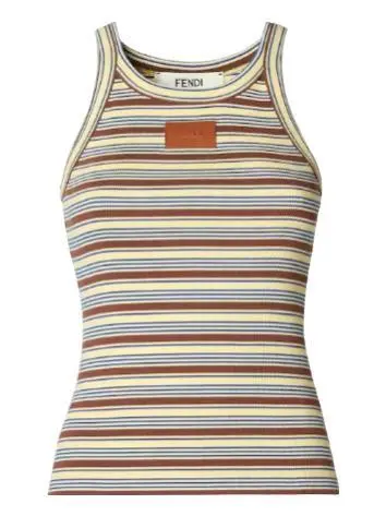 Fendi Striped Knit Top - Multicolour