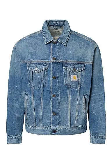 Carhartt Work In Progress Painted Denim Jacket - Blue