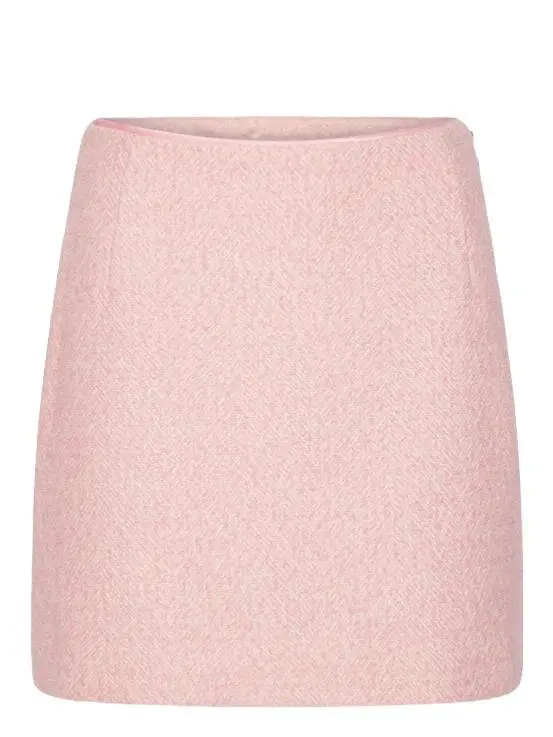 ROTATE BY BIRGER CHRISTENSEN Boucle Mini Skirt - Pink