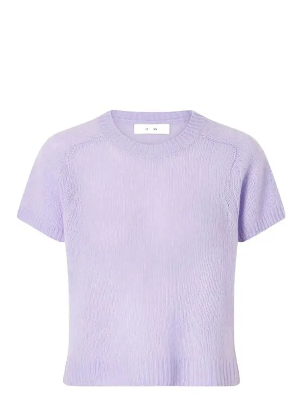 LISA YANG Siona Cashmere And Silk T-shirt - Purple