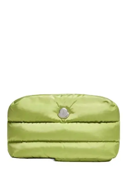 Moncler Caradoc Quilted Beauty Case - Lime Green