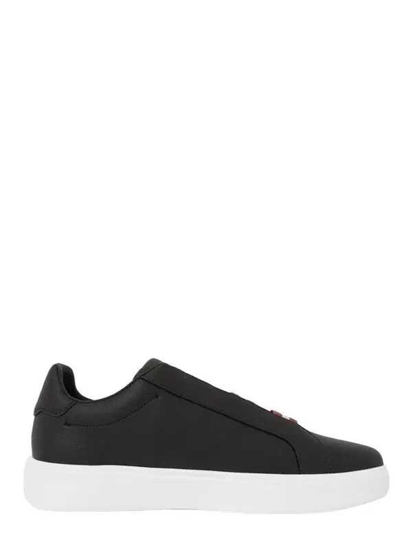 Bally Round Toe Low Top Sneakers - Black