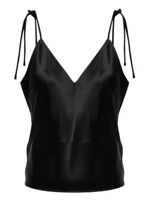 BY MALENE BIRGER V-neck Camisole With Adjustable Straps - Black